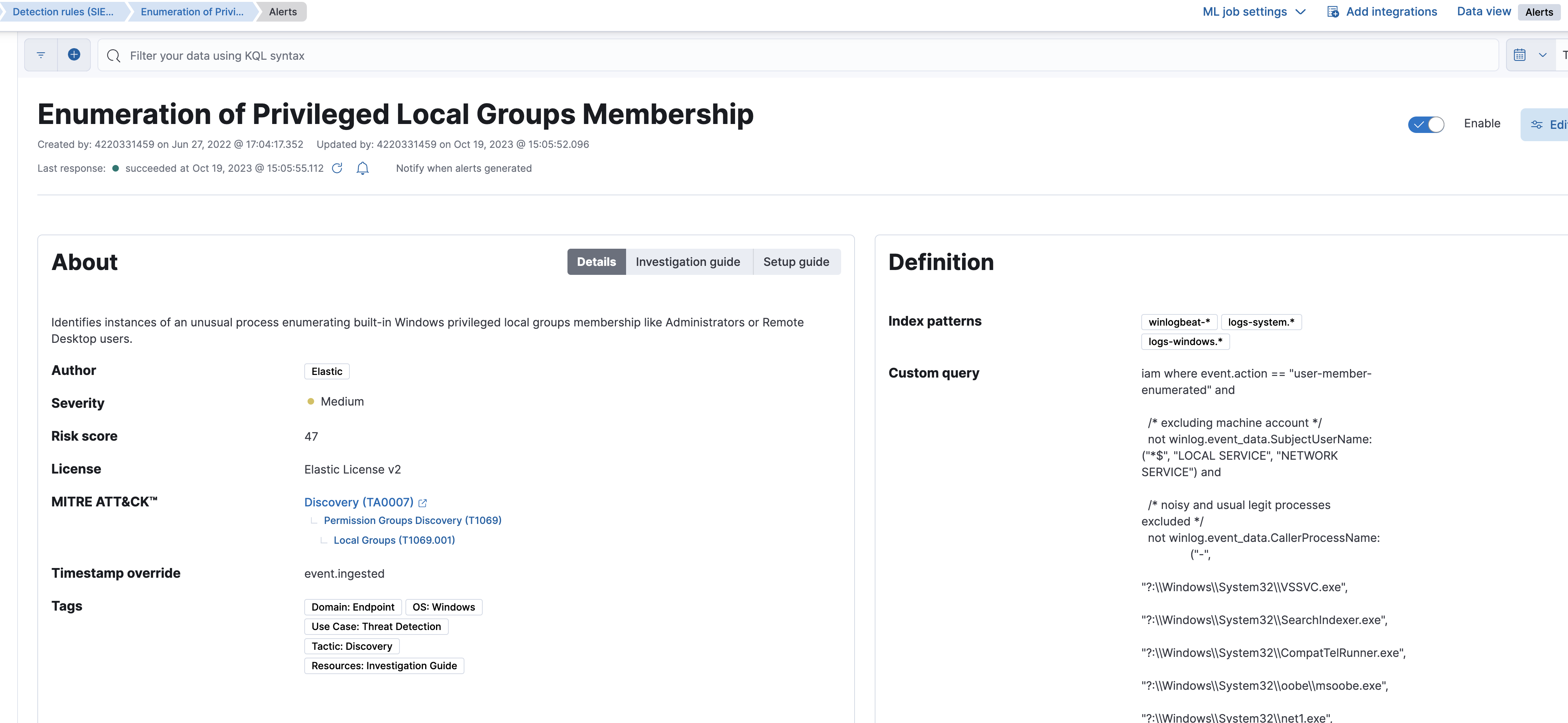 [Security Solution] Prebuilt rule's exceptions are lost when the rule is upgraded to a new ...