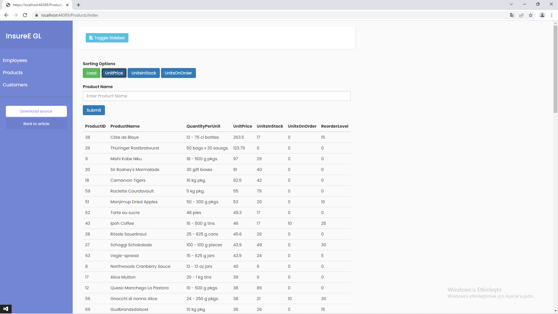 GitHub - berkayozturkk/NorthwindProject: An ASP.Net MVC project.Opening database tables to ...