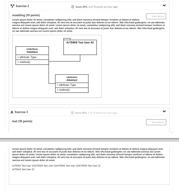 Add actual assessments to Exam Summary (PDF export) · Issue #2698 · ls1intum/Artemis · GitHub