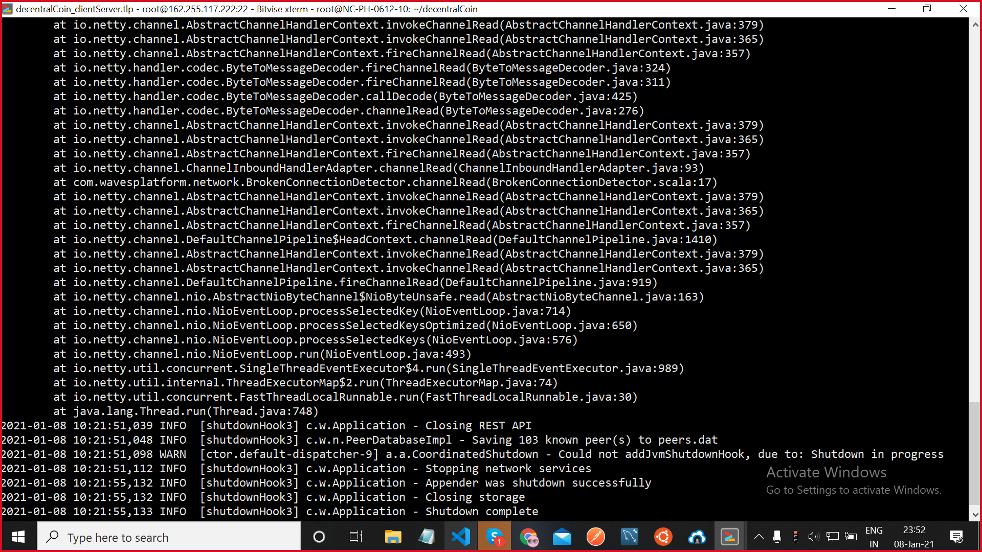 Fatal error when deploying waves on Bitvise client SSH. · Issue #3344 · wavesplatform/Waves · GitHub