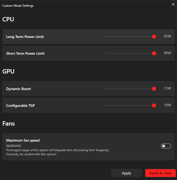 [BUG]: Custom/God Mode Settings - Incorrect CPU Power Limit · Issue #235 · BartoszCichecki ...