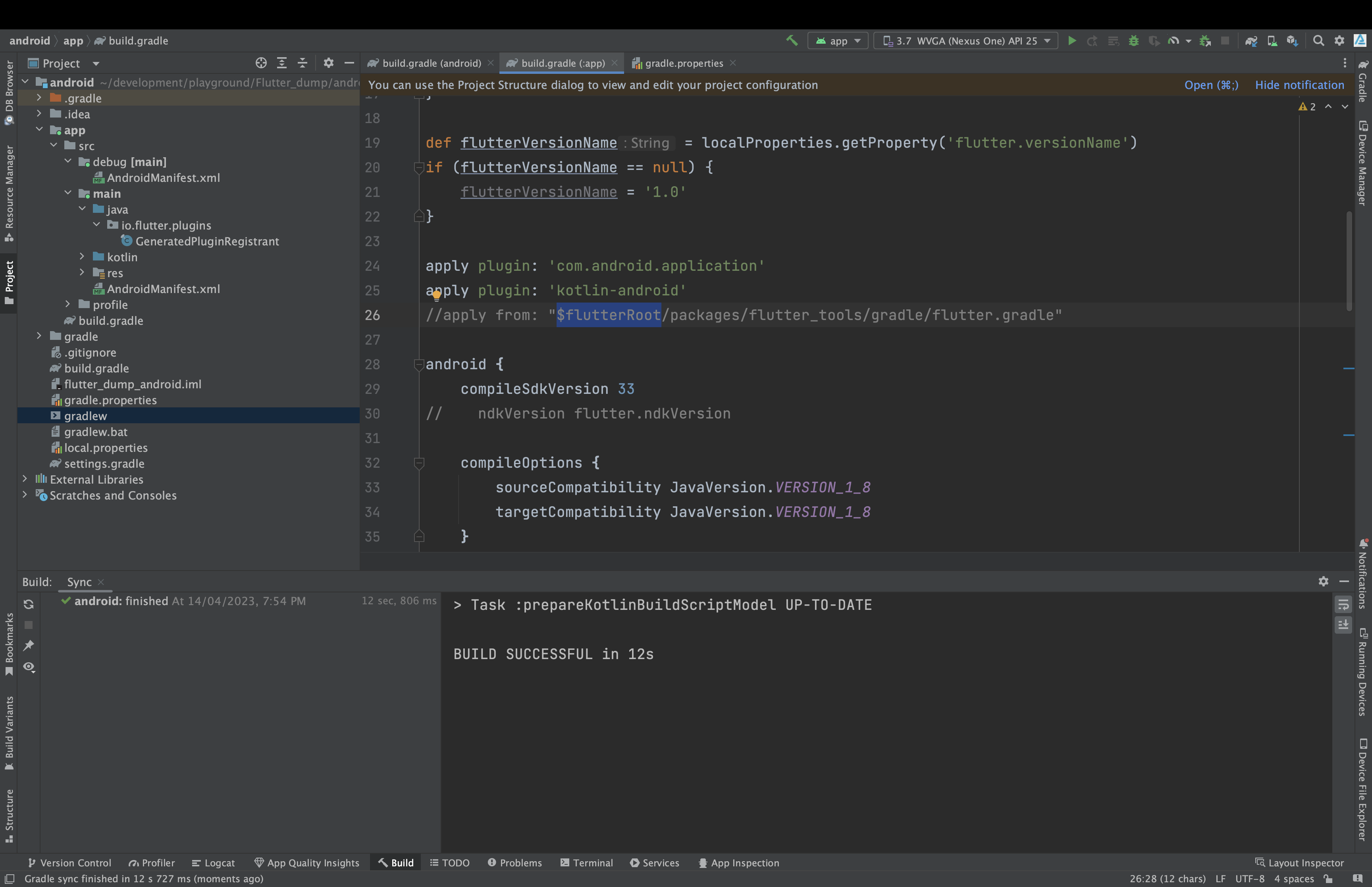 Gradle 80 Is Not Useable With Flutter 37 · Issue 124838 · Flutter