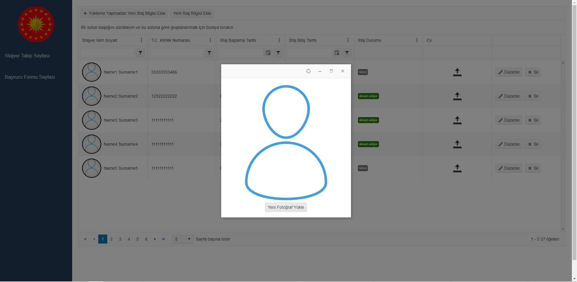 GitHub - ahmet541/StajyerTakip: Application to follow the internship status of interns