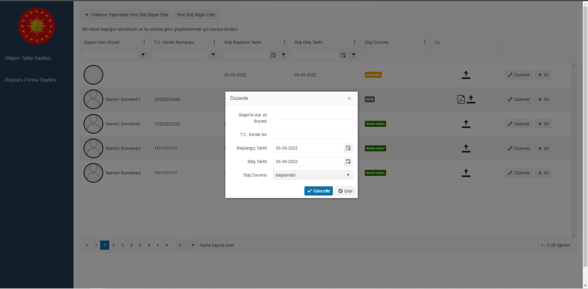 GitHub - ahmet541/StajyerTakip: Application to follow the internship status of interns