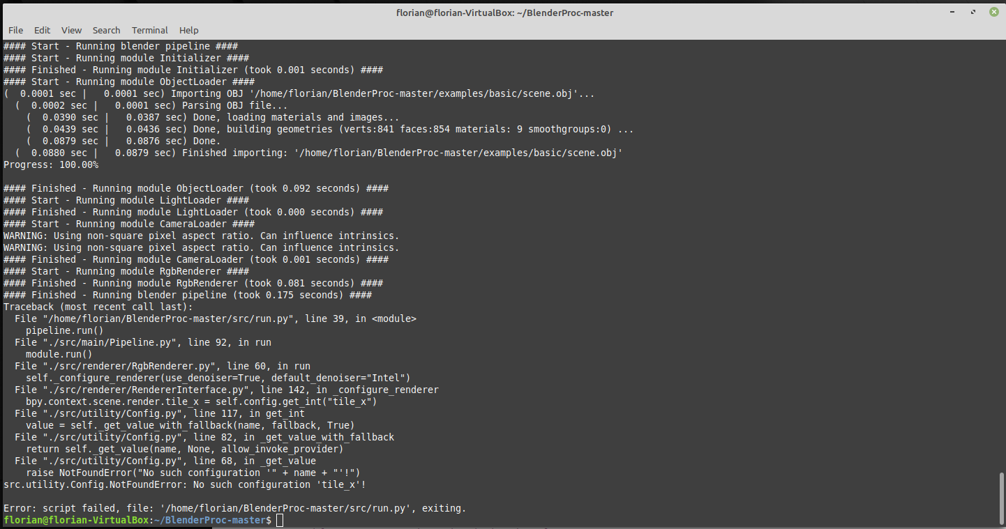 Problems running basic example · Issue #101 · DLR-RM/BlenderProc · GitHub