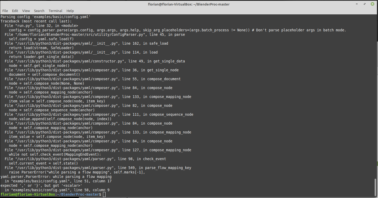 Problems running basic example · Issue #101 · DLR-RM/BlenderProc · GitHub