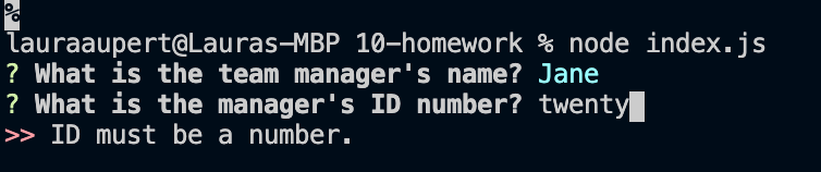 GitHub - lauraaupert/team-profile-generator