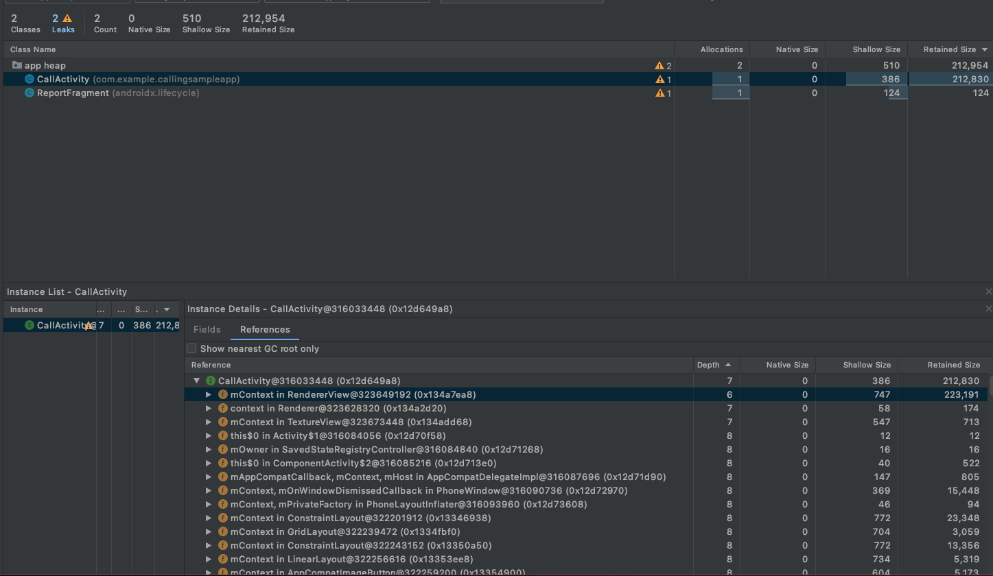 Memory leak Renderer View for LocalVideoStream · Issue #224 · Azure/Communication · GitHub