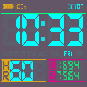 GitHub - edward-hayes/clock-retro-futuristic: Clock for Ventra Fitbit ...