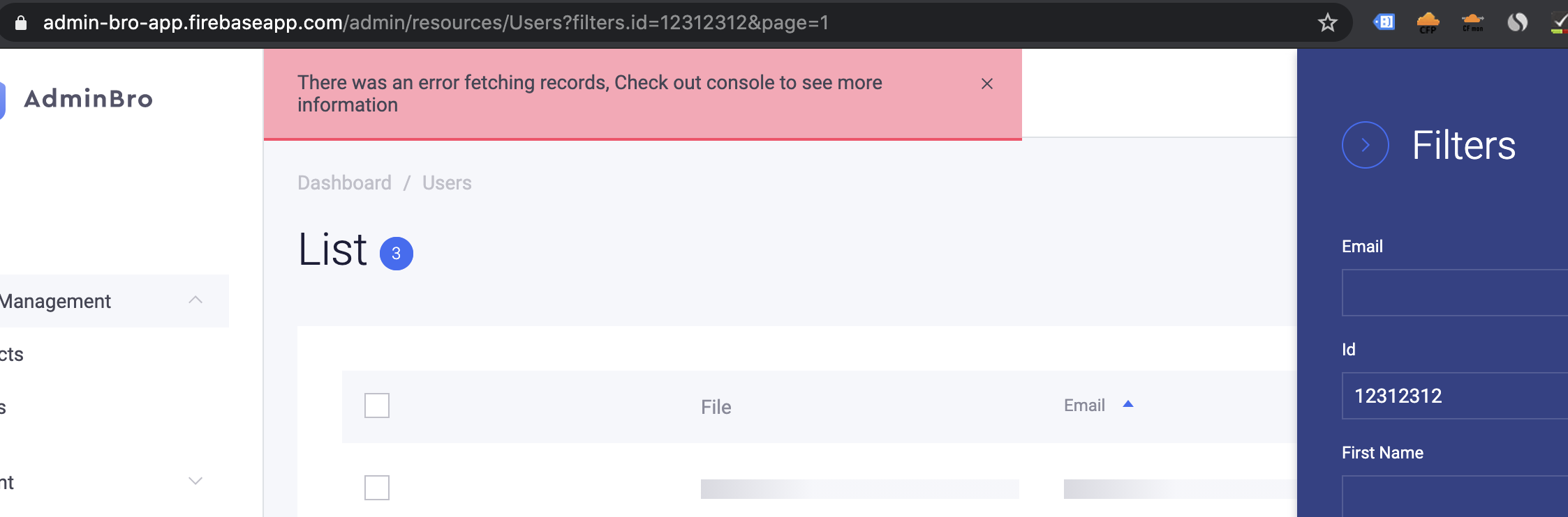 Action filte by ID is not work · Issue #713 · SoftwareBrothers/adminjs · GitHub