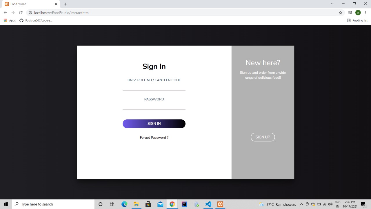 GitHub - akashbansal2/code-sapiens-vsfoodstudio: Canteen food ordering website for college students.