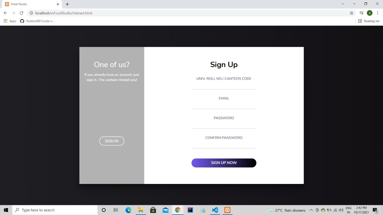 GitHub - akashbansal2/code-sapiens-vsfoodstudio: Canteen food ordering website for college students.