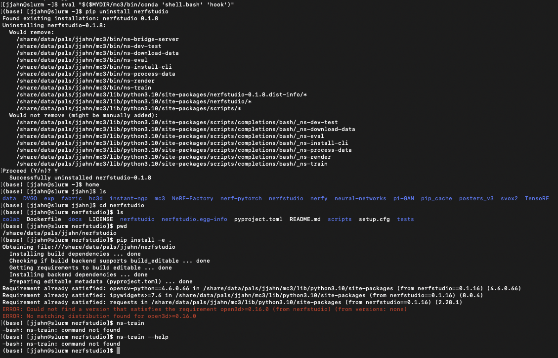building from source doesn't seem to install commands properly or all the necessary packages ...