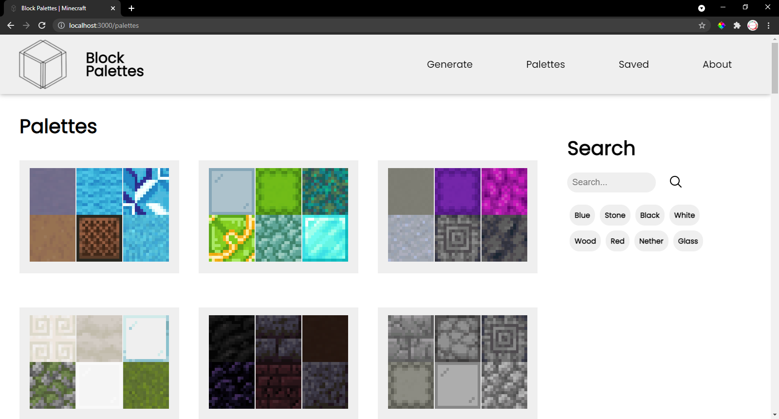 GitHub - arianadaris/block-palettes: This is a recreation of a ...