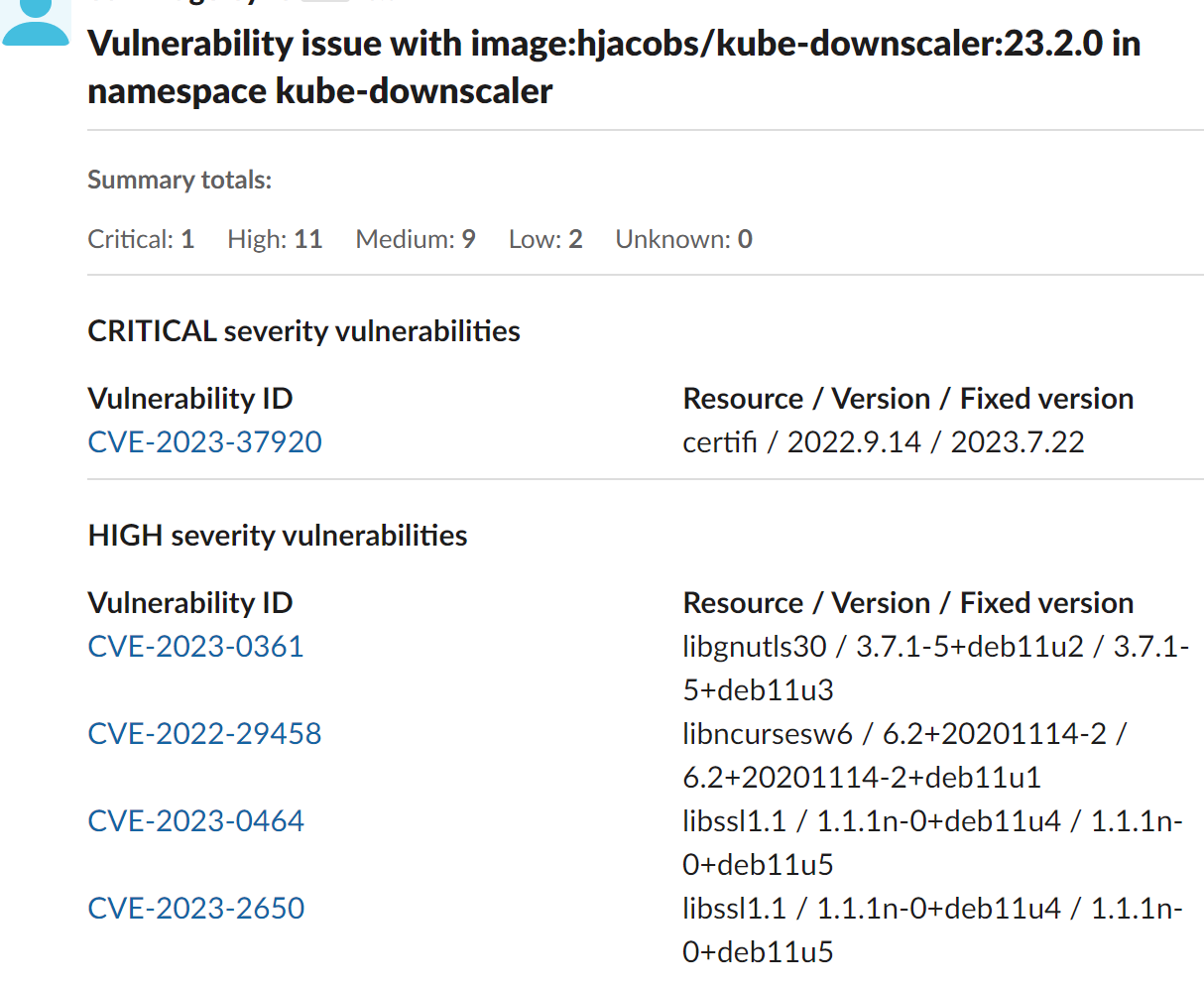 postee.trivyoperator.slack rego template enhancements · Issue #469 · aquasecurity/postee · GitHub