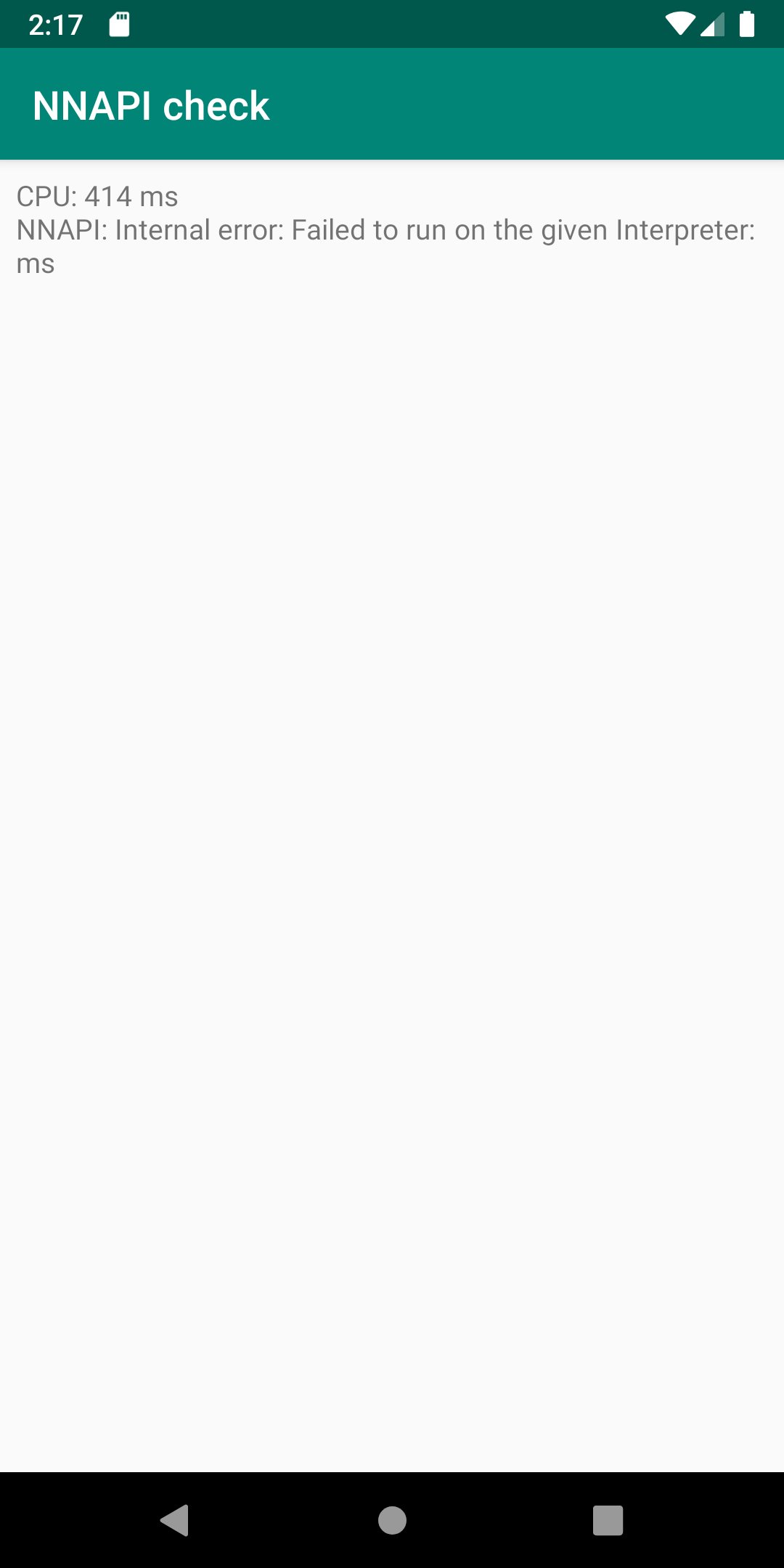 TFLite crash on Android running a model for NNPI · Issue #27983 · tensorflow/tensorflow · GitHub