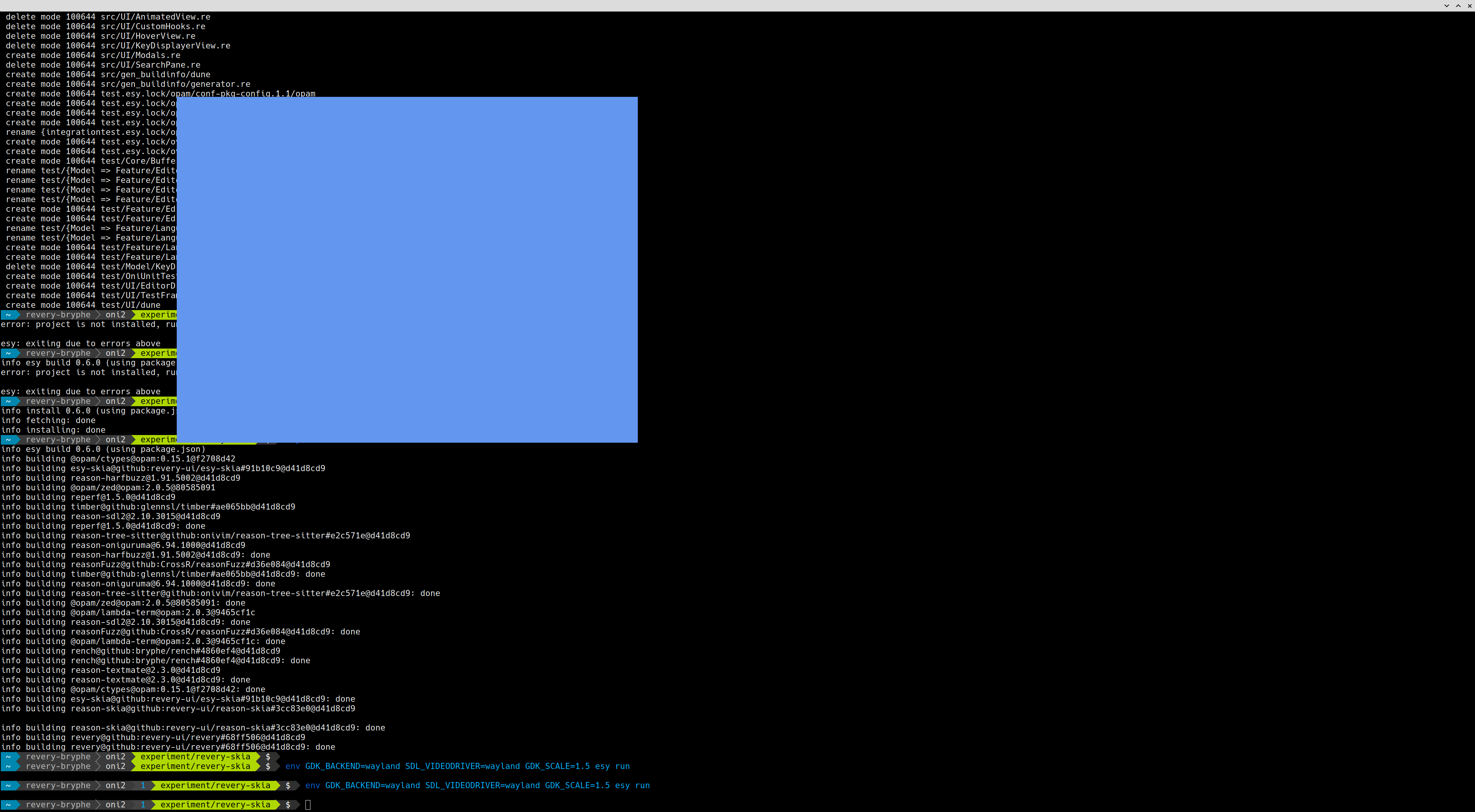 Skia+Wayland blue window · Issue #1283 · onivim/oni2 · GitHub