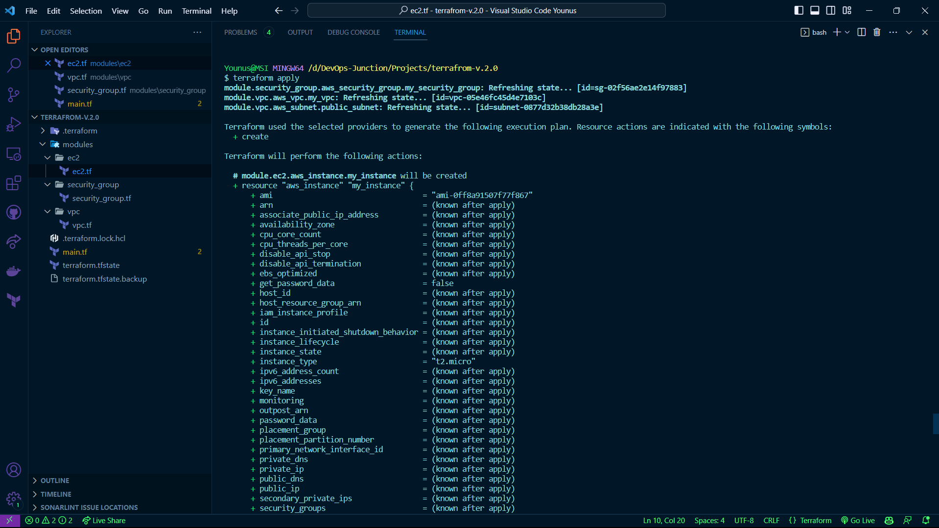 GitHub - Younus-Saberi/aws-terrafrom-script: The Repository contains the terraform code for ...