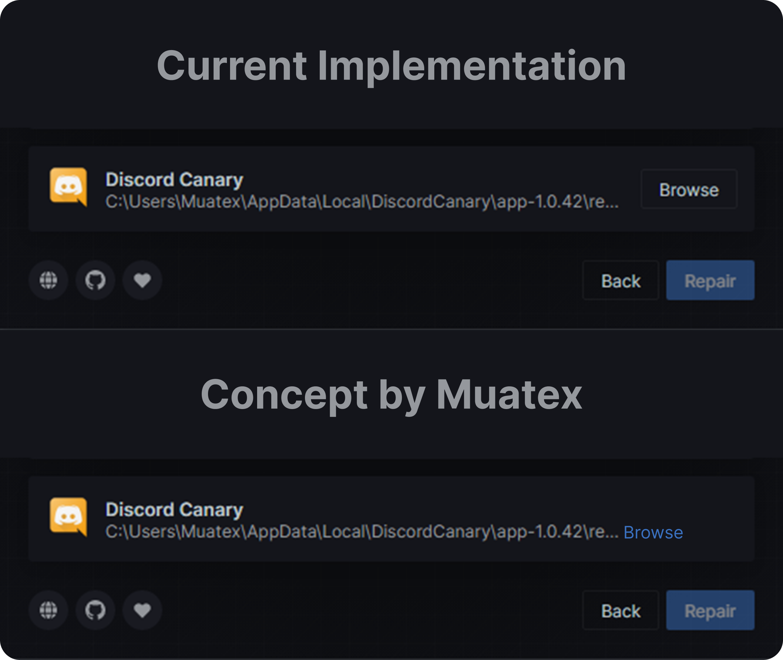 [Feature Request] Change Placement of "Browse" Button in Installation · Issue #222 ...