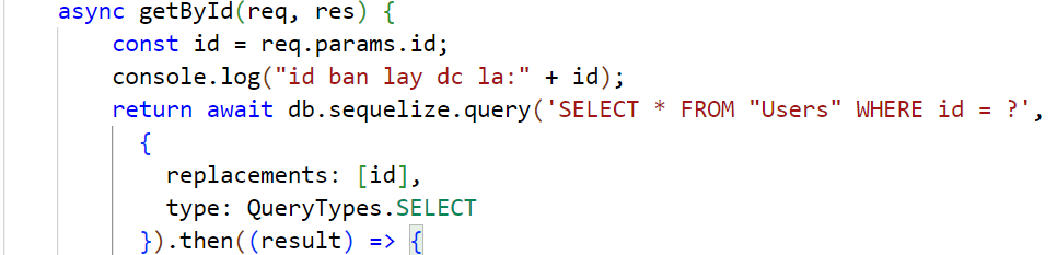 Truy Vấn Cơ Sở Dữ Liệu Khi Sử Dụng Postgressql · Issue 1 · Haducdevcrud Nodejs Nuxtjs · Github