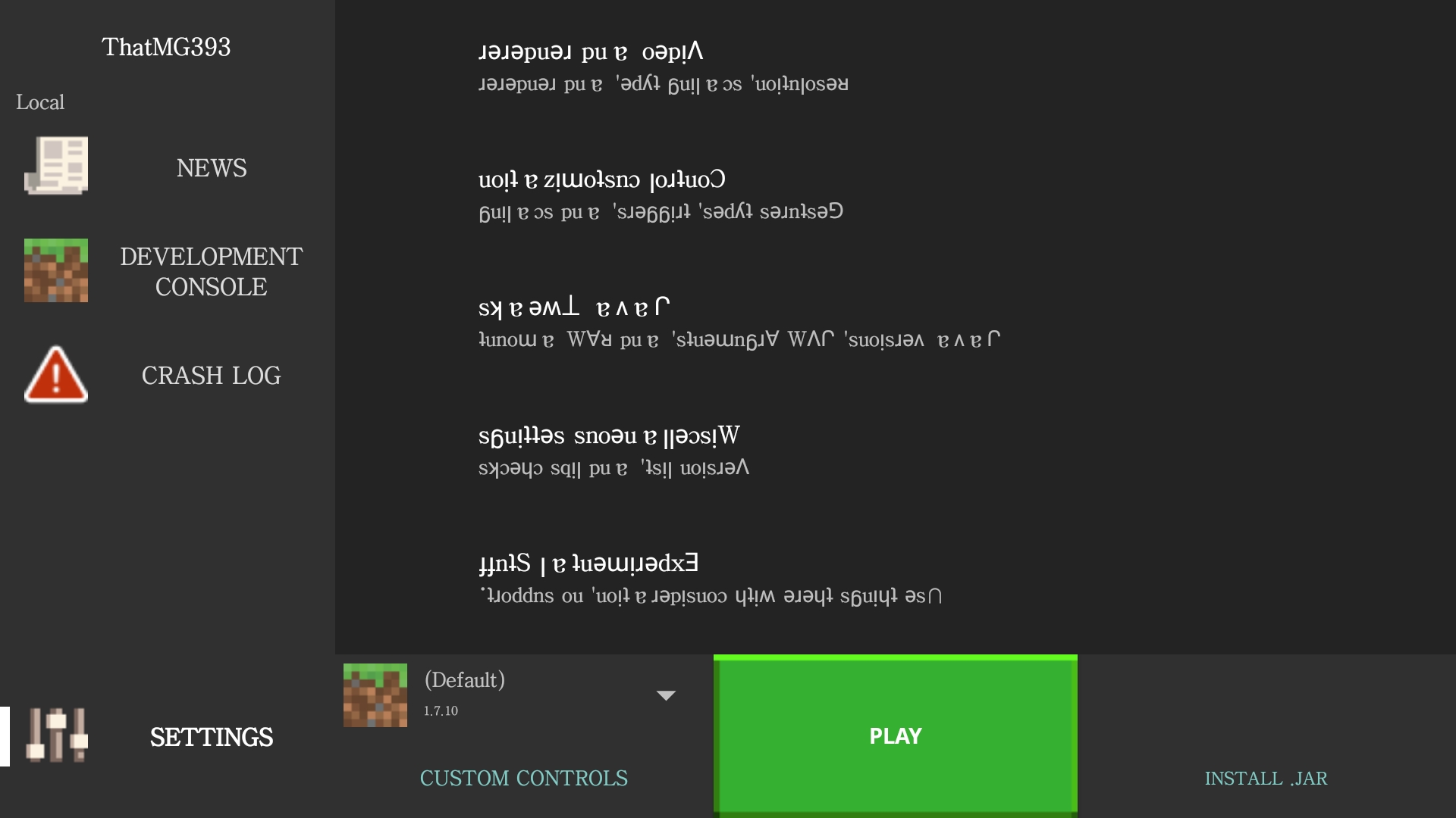 [BUG] Text still upside down · Issue #3429 · PojavLauncherTeam/PojavLauncher · GitHub