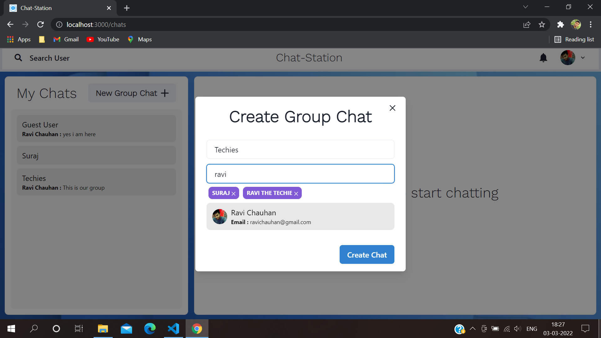 GitHub - ravi1chauhan/MERN-Chat-Station: Chat-Station is a Full Stack ...