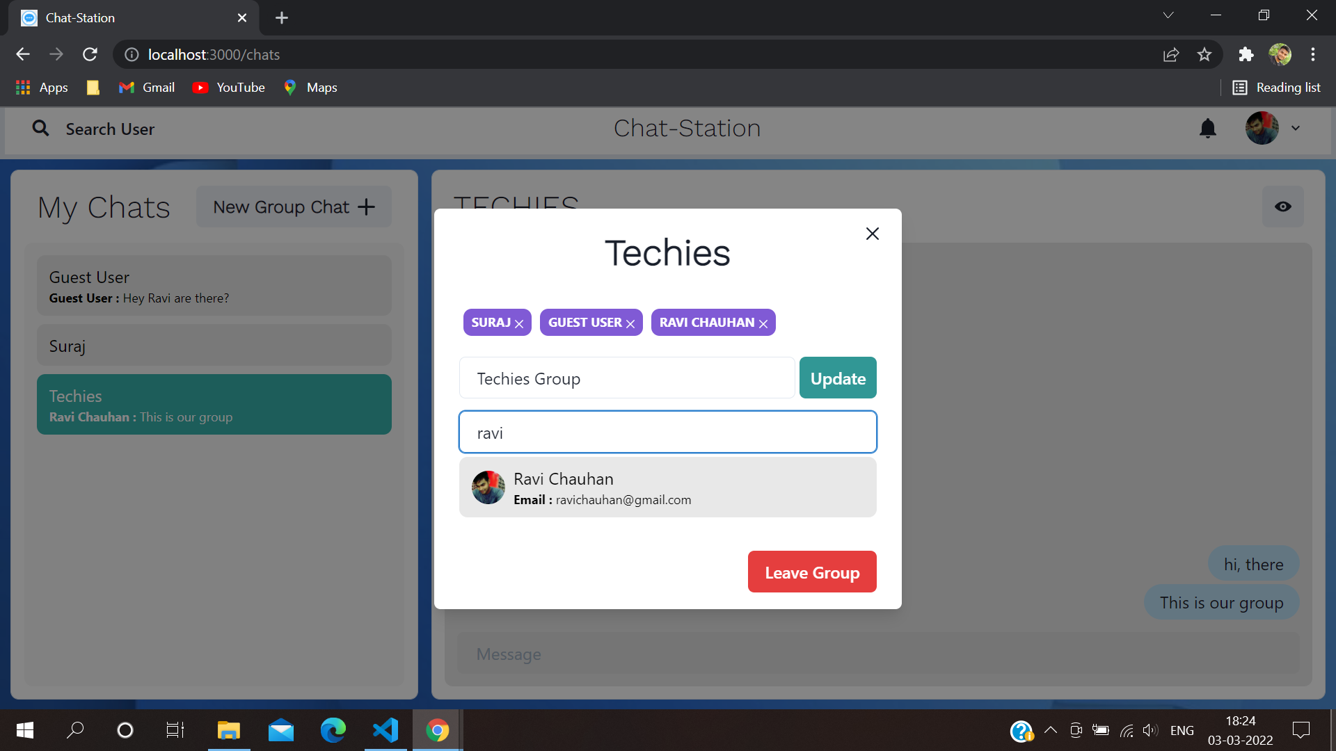 GitHub - ravi1chauhan/MERN-Chat-Station: Chat-Station is a Full Stack ...