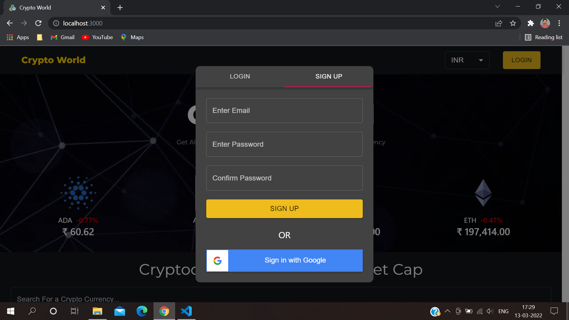 GitHub - ravi1chauhan/Crypto-World: Crypto World is a Crypto Currency Tracker web based ...