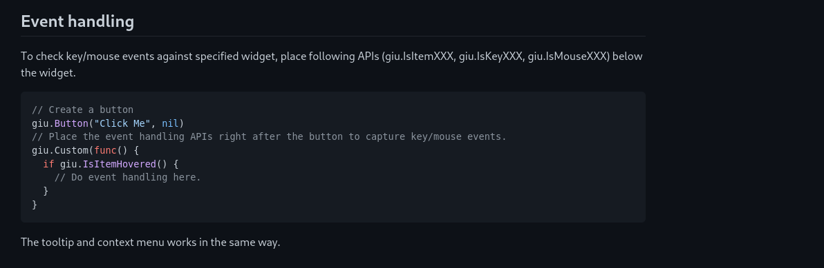 Wiki Update Event Handling Section · Issue 305 · Allendang Giu · Github