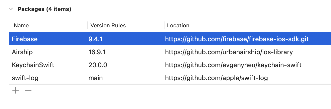 Firebase Version Log Message Does Not Match Spm Version · Issue 10213 7073