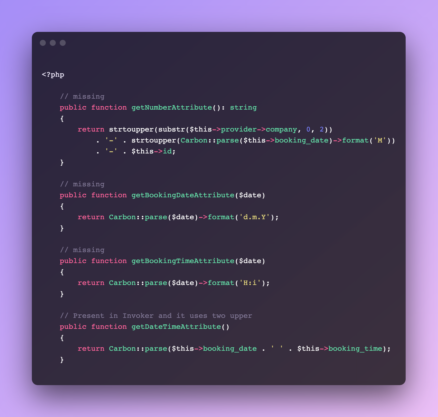 Not all accessors available · Issue #131 · beyondcode/invoker-community · GitHub