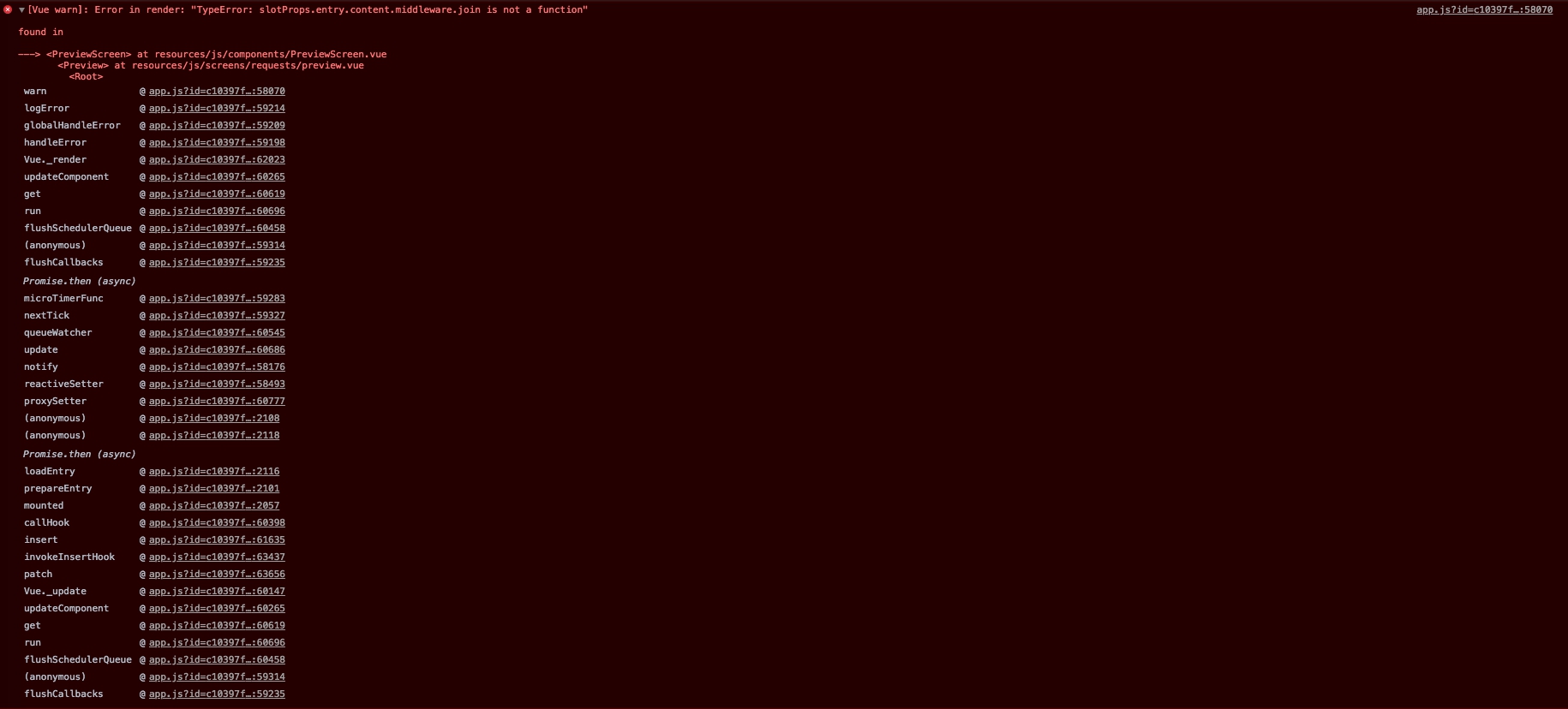 JavaScript Error · Issue #384 · laravel/telescope · GitHub