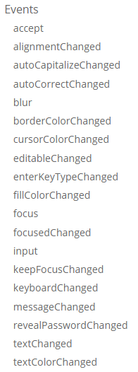 Create two section for widget events and property changed events · Issue #1683 · eclipsesource ...