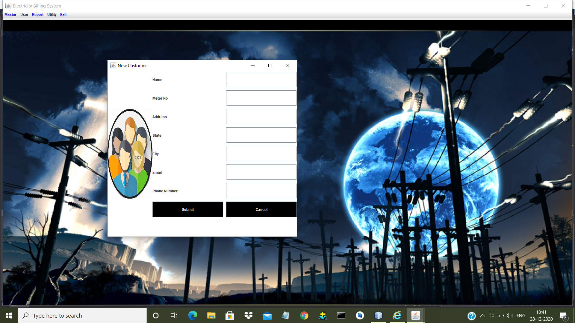 GitHub - ShubhiKatiyar/Electricity-Billing-System: Concept Used: Core ...