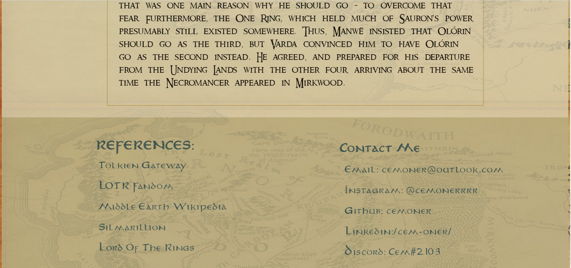 GitHub - cemoner/Middle-Earth-Wiki