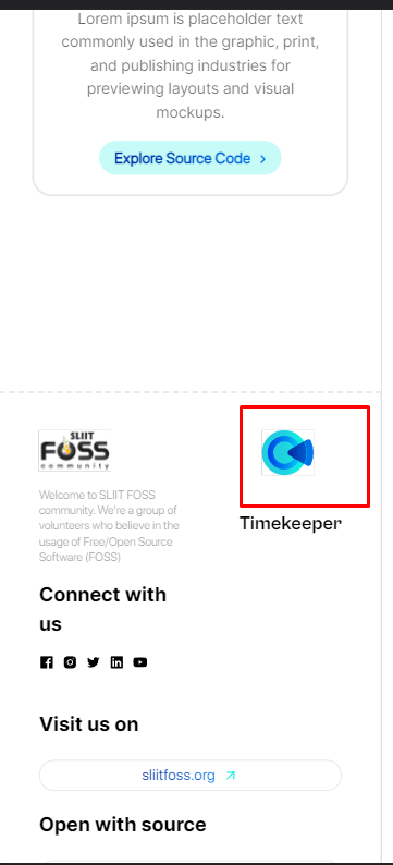 Remove Border Around Footer Logo · Issue 28 · Sliit Fosstimekeeper 