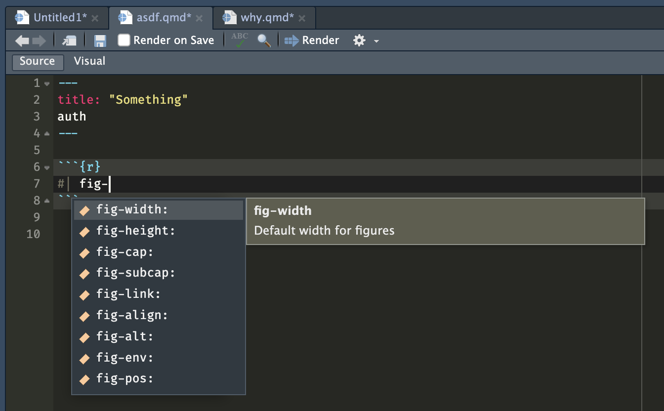 Quarto metadata autcompletion doesn't work in untitled .qmd file · Issue #13804 · rstudio ...