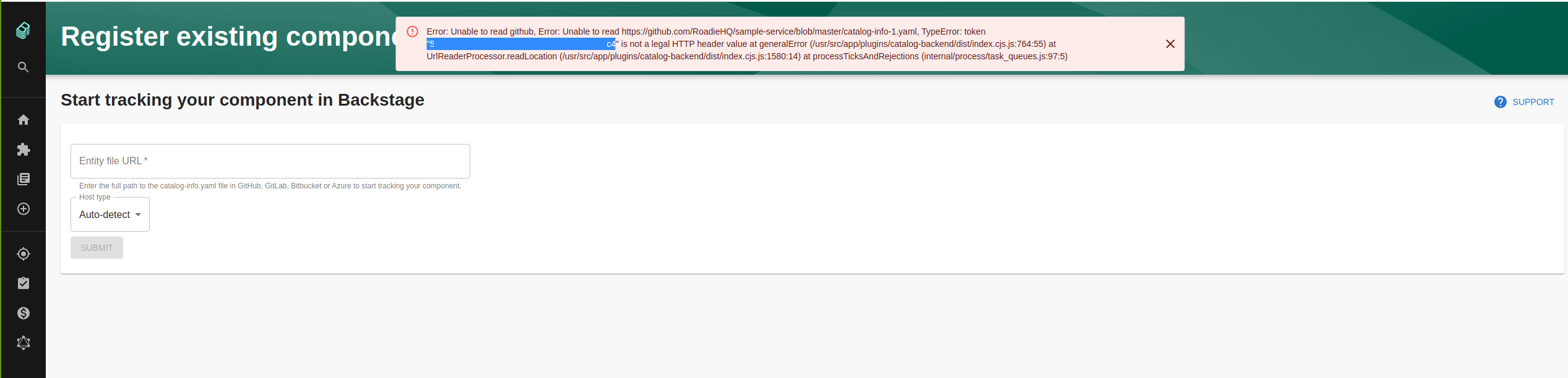 Github Token Leaked To The Frontend In Error Message · Issue 3314 · Backstagebackstage · Github 