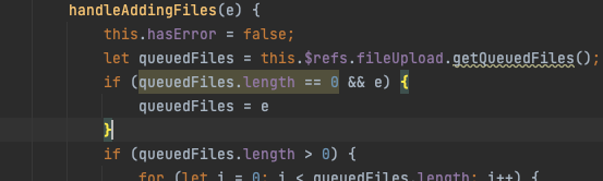 $refs.name.getQueuedFiles() is empty on @vdropzone-files-added event after drag'n'drop · Issue ...