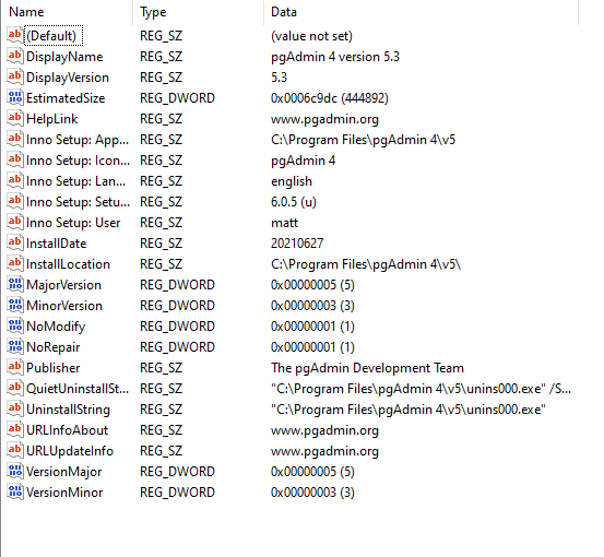 pgAdmin install not detected · Issue #19138 · microsoft/winget-pkgs · GitHub