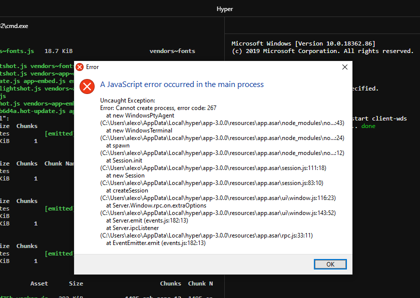 Can not create new tab on windows · Issue #3628 · vercel/hyper · GitHub