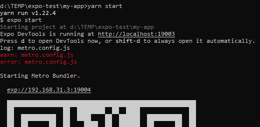 console.warn displayed in red (error) color · Issue #2486 · expo/expo ...