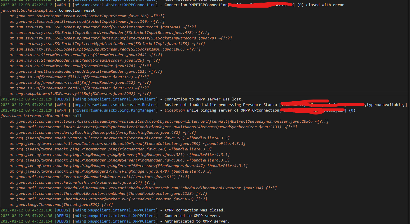 Xmpp Reconnection Every 30 Min · Issue 14713 · Openhabopenhab