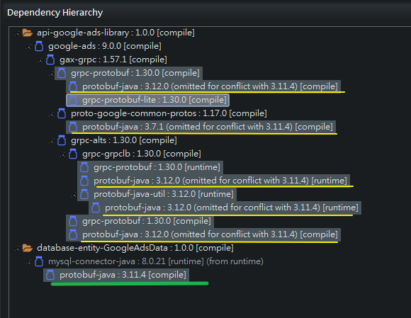 Got error when use FieldMasks.allSetFieldsOf() to setUpdateMask() of CampaignCriterionOperation ...