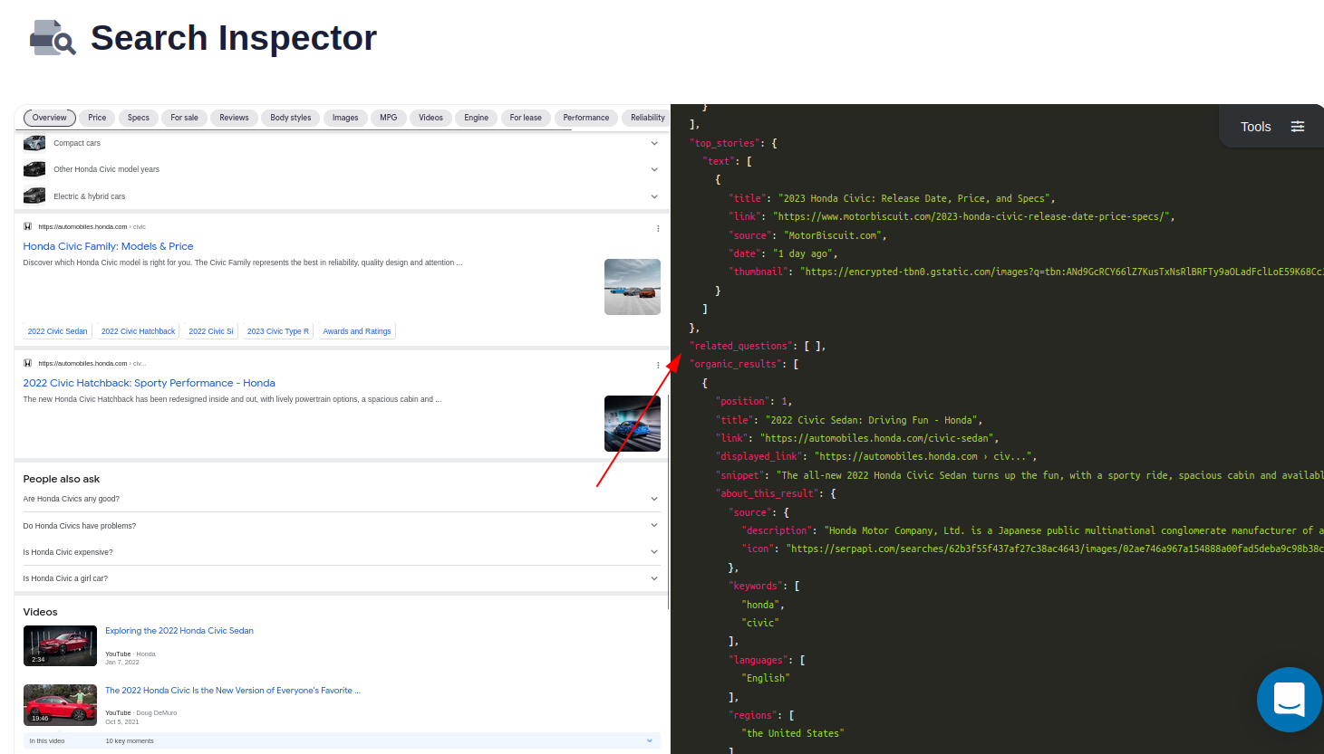 [Google Search API] Mobile results are missing `related_questions` · Issue #188 · serpapi/public ...