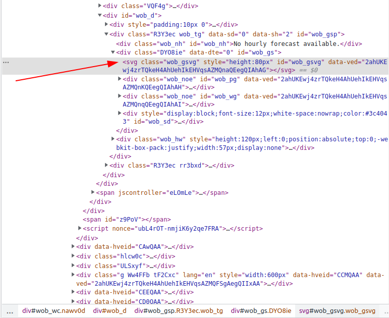 [Google Search API] Weather Answer Box is missing Detailed Temperature ...