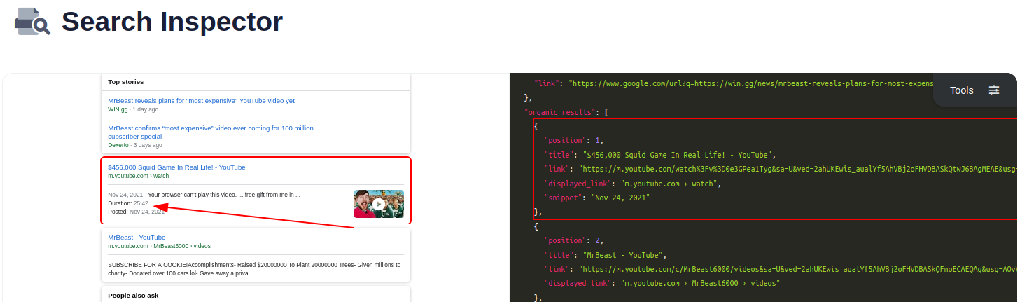 [Google Search API] Duration is not parsed for some organic results in tablet searches · Issue ...