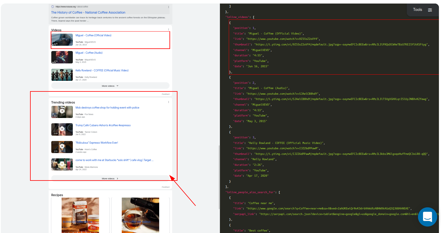 [Google Search API] Support `Trending Videos` section in `mobile` searches · Issue #375 ...