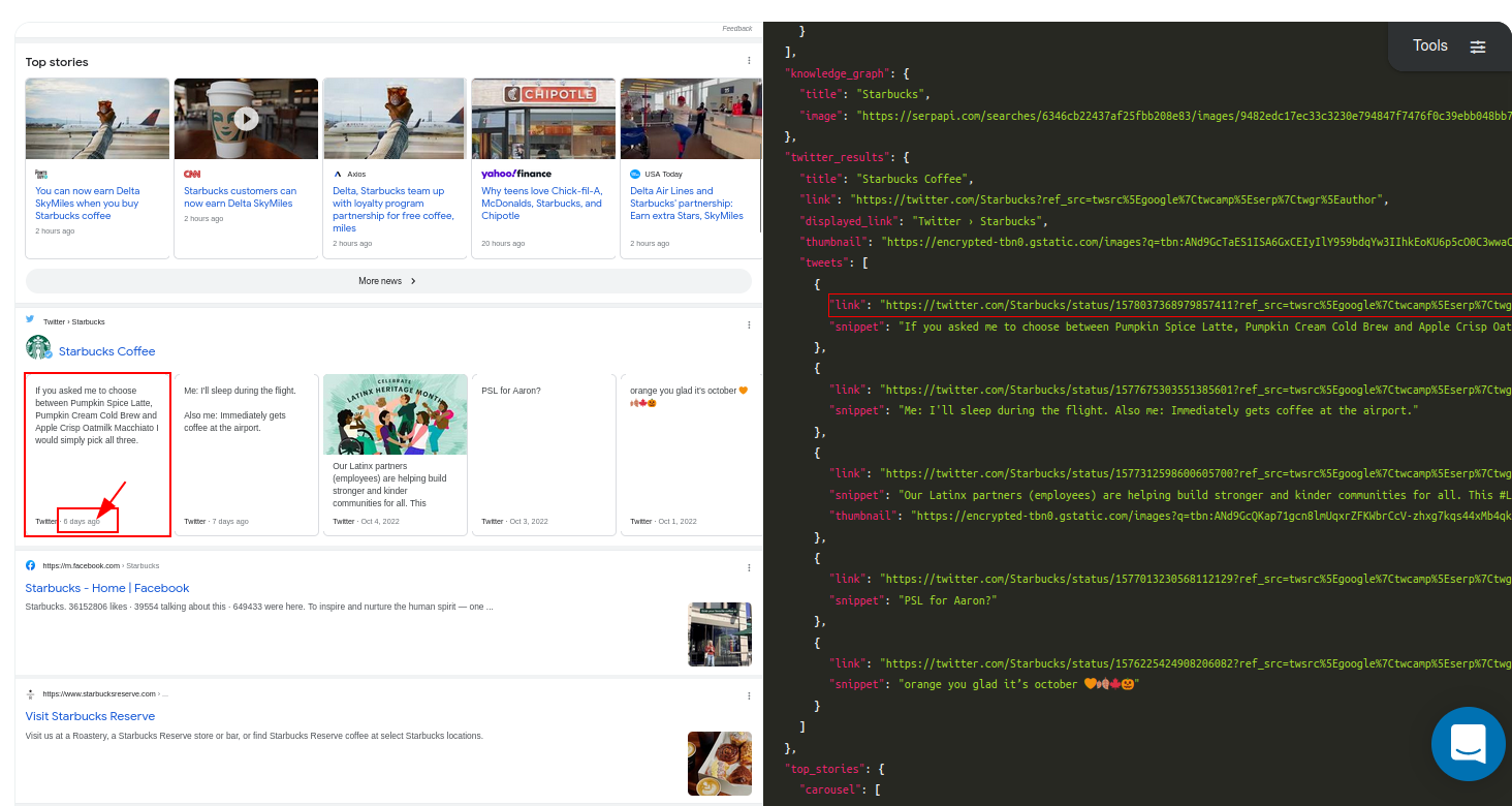 [Google Search API] `twitter_results` `date` is not parsed for `mobile ...